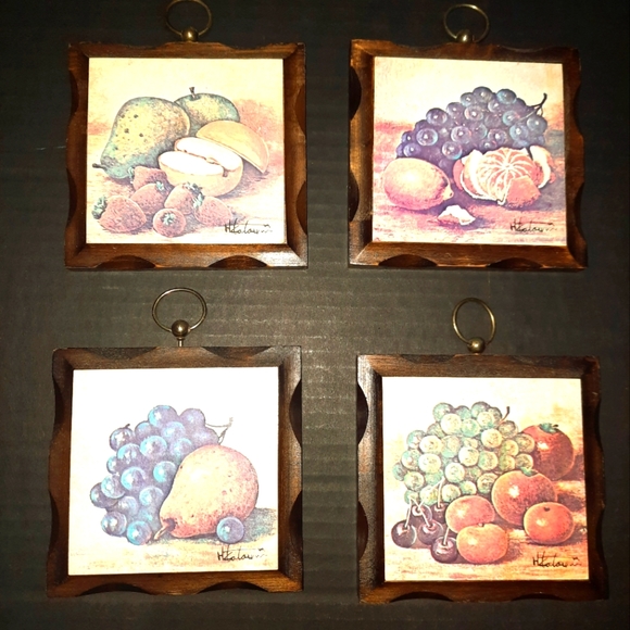 Homco | Wall Decor | Vintage Homco Fruit Pictures | Poshmark